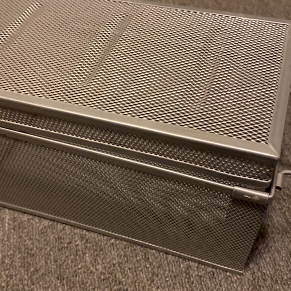 Storage & Organization | Metal Mesh Box With Top | Poshmark